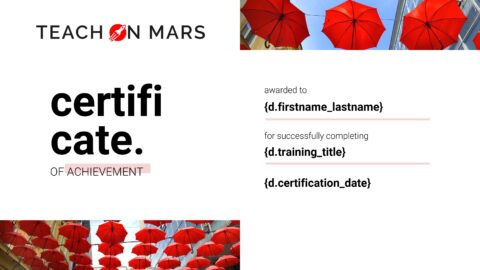 Gérez plus simplement vos certificats de formation - Teach on Mars